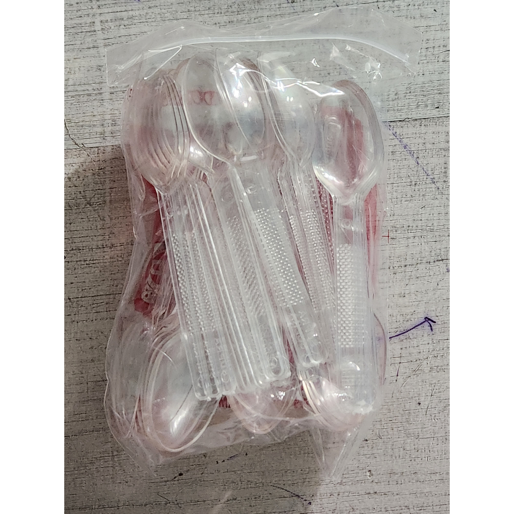 Jual Sendok Plastik Bening - Sendok Teh - Puding - Sup | Shopee Indonesia