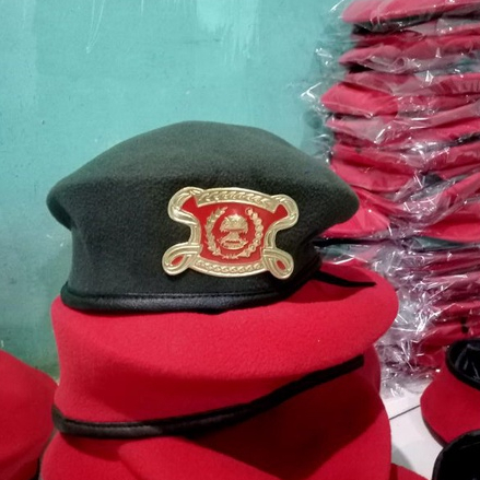 Jual baret linmas dan emblem linmas baret linmas hitam | Shopee Indonesia