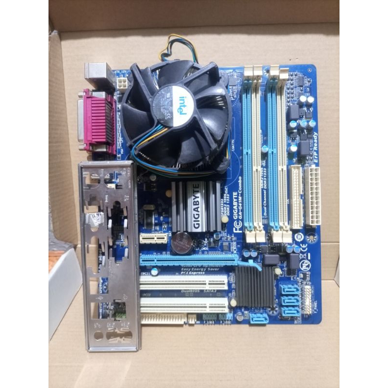 Jual Motherboard Mobo G41 Combo Gigabyte Intel LGA Soket 775 | Shopee ...