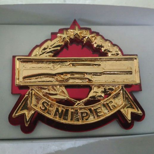 Jual pin pdh polri pin sniper laras panjang wing sniper magnet | Shopee ...