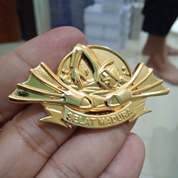 Jual brevet wing pin pdh selat madura tni al | Shopee Indonesia