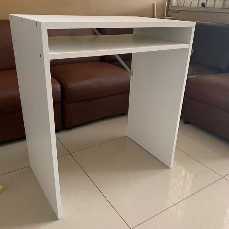 Jual PRELOVED IKEA white table 65x40 - meja belajar - meja kantor -meja ...