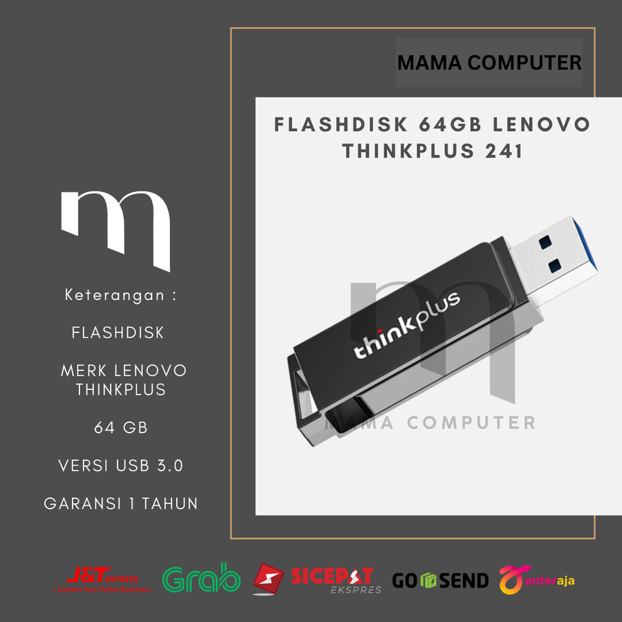 Jual Flashdisk USB 3.0 64GB MU241 LENOVO THINKPLUS ORI / FLASH DISK 64 ...