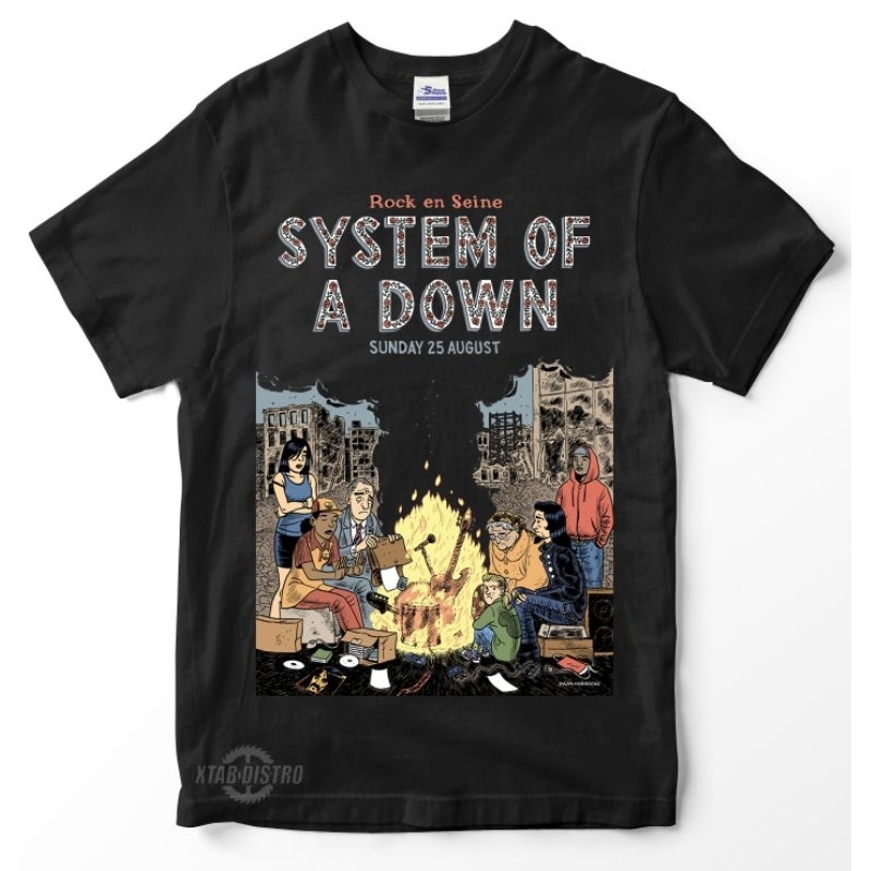 Jual Kaos SYSTEM OF A DOWN Rock en seine Premium tshirt soad chop suey ...