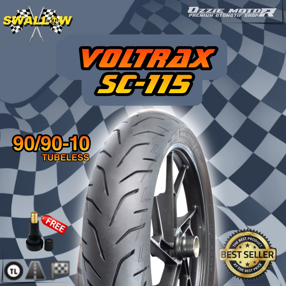 Jual SWALLOW VOLTRAX SC-115 SC-116 SC-109 BAN TUBELESS RING 10 & 12 ...