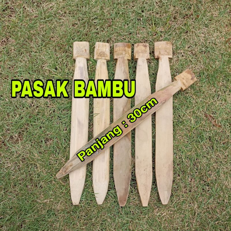 Jual Pasak Tenda Pramuka/Patok Bahan Bambu Panjang 30cm | Shopee Indonesia