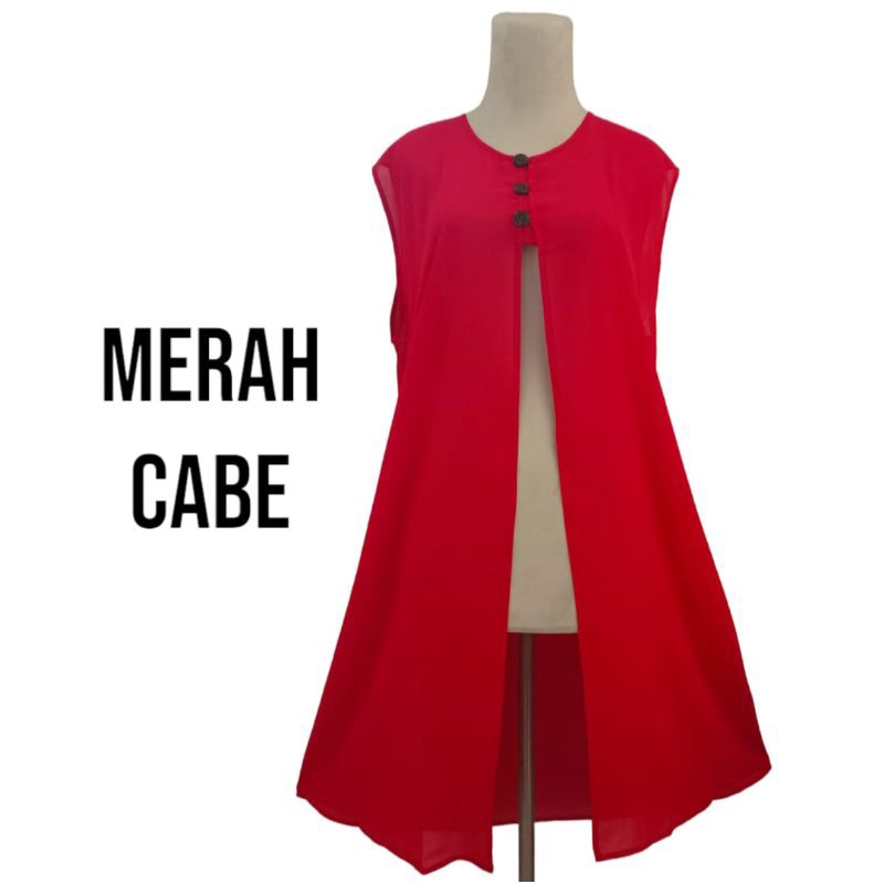 Jual outer merah cabe wanita | Shopee Indonesia