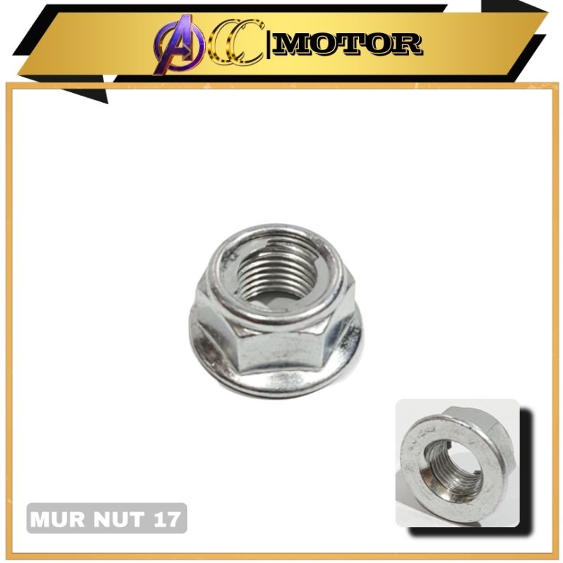 Jual MUR NUT RODA 17MM CHROOM | Shopee Indonesia