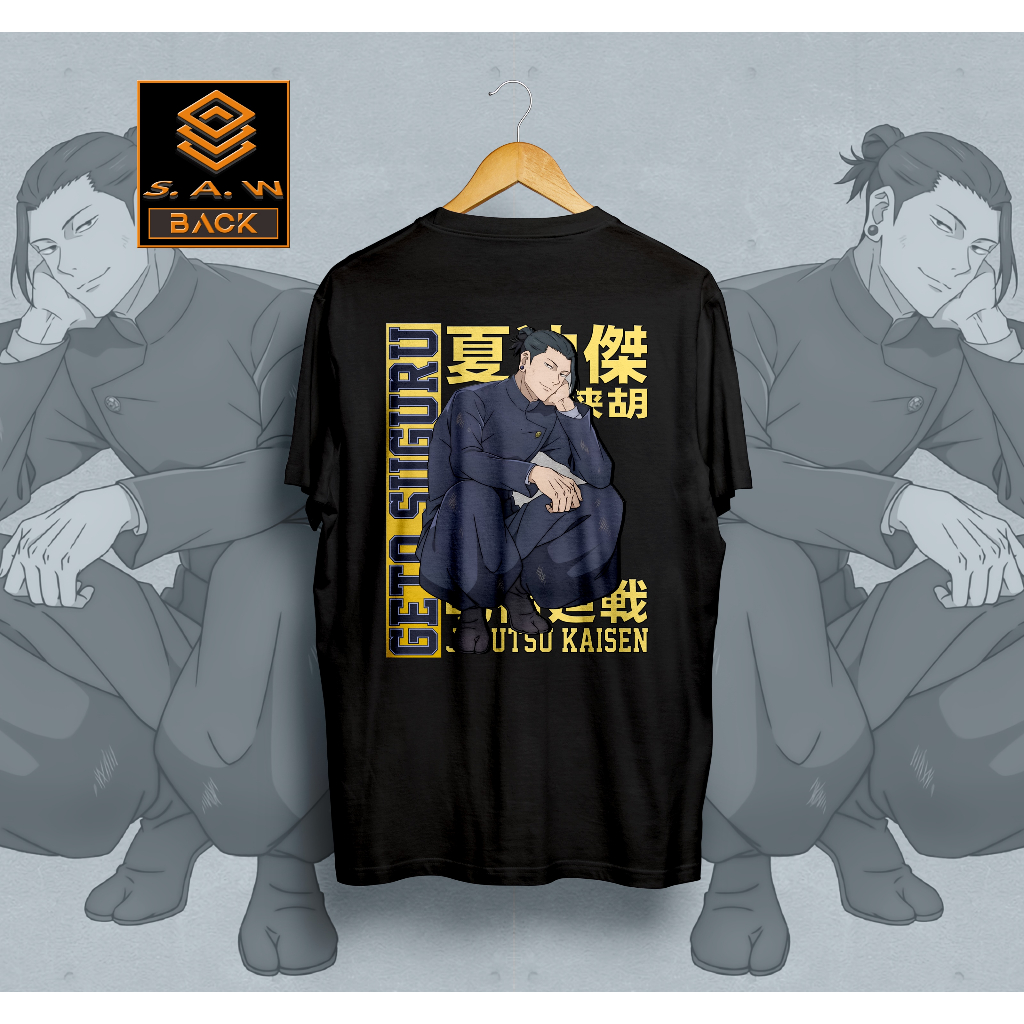 Jual T-SHIRT GETO SUGURU Kaos Anime Manga Jujutsu Kaisen Getu Suguru ...
