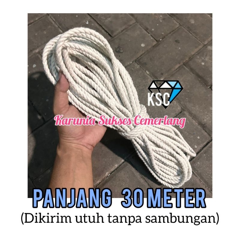 Jual TALI TAMBANG BAHAN KAIN 6MM / TALI IKAT MOBIL TRUK / TALI LOSBAK ...