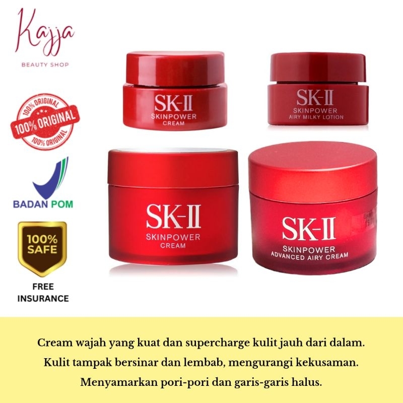 Jual SK II Skinpower Cream / SKII Skinpower Cream 15gr / SKII Airy Milky Lotion | Shopee Indonesia