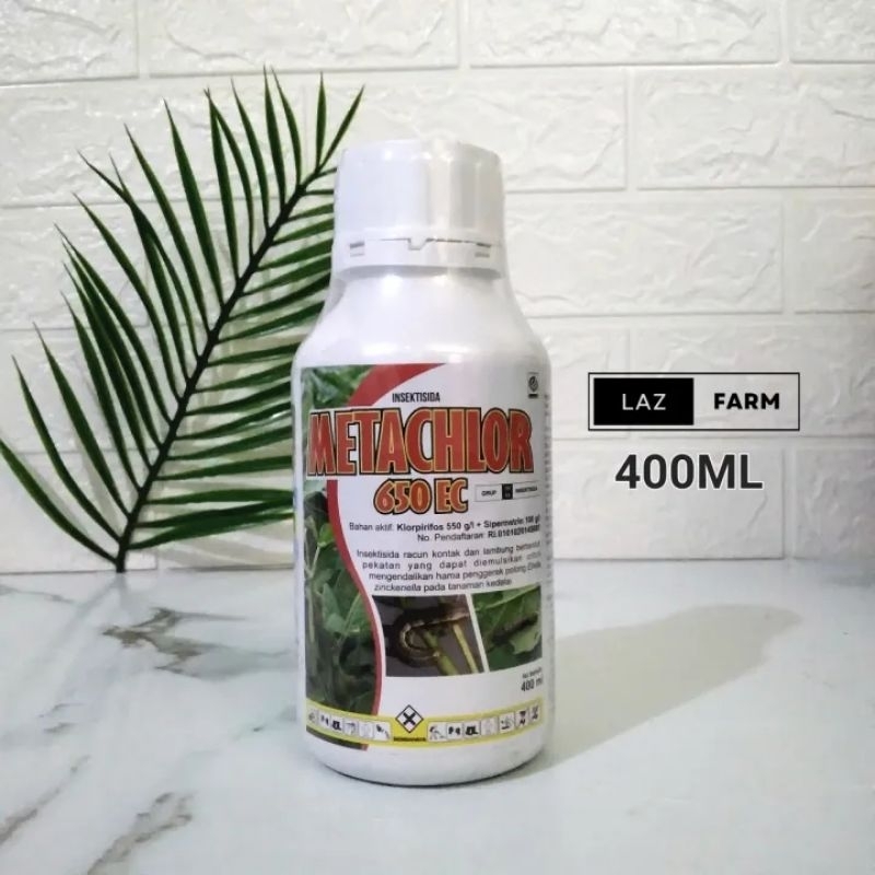 Jual INSEKTISIDA METACHLOR / METACLOR 650 EC 400 ML PEMBASMI HAMA ULAT ...