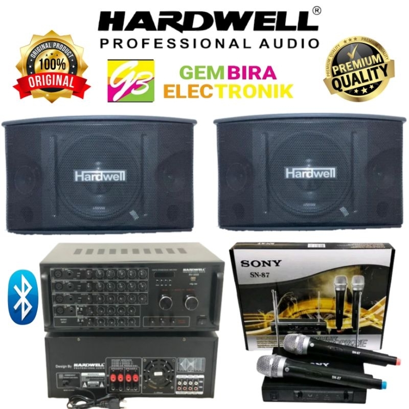 Jual Paket Speaker Karaoke Hardwell 10 inch Ampli Rv3000 Hardwell ...