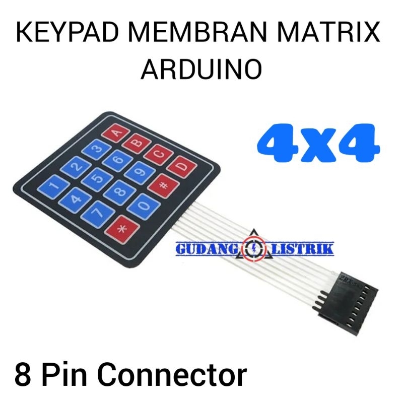 Jual Numeric Keypad Membran 4x4 Matrix Arduino Input Key Button Shopee Indonesia