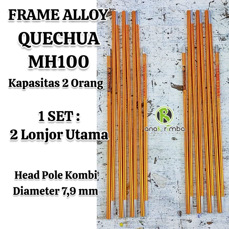 Jual FRAME ALLOY MH100 KAPASITAS 2 ORANG QUECHUA HEAD POLE KOMBI | Shopee Indonesia