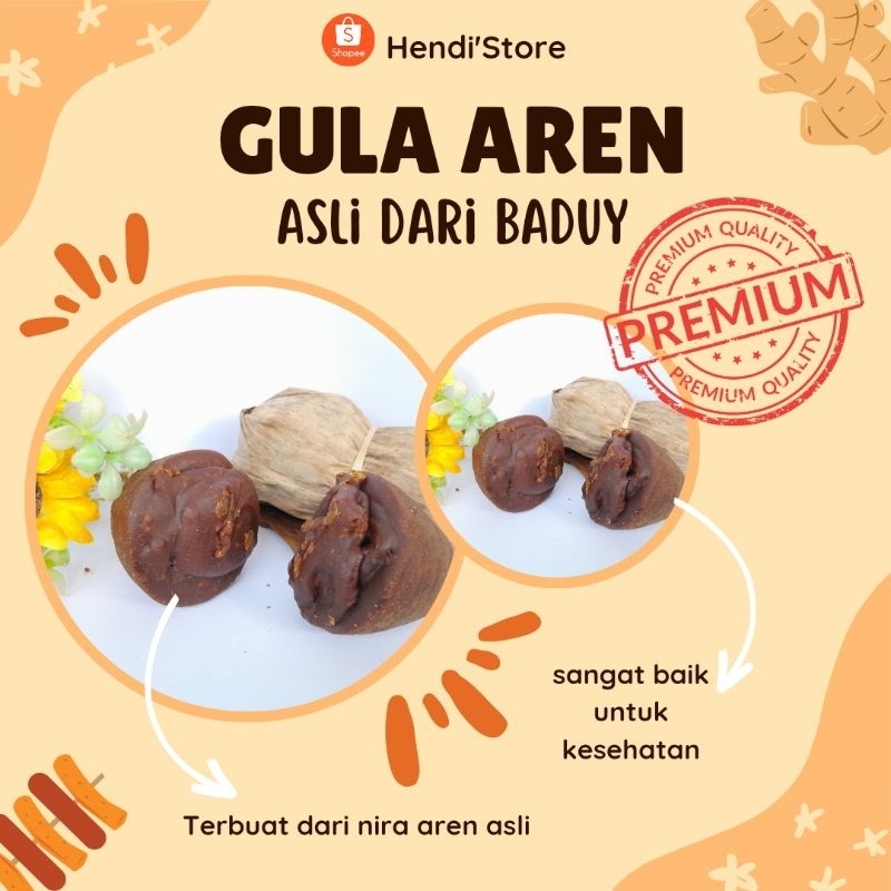 Jual GULA AREN PREMIUM ASLI SUKU BADUY 1 BUNGKU (ISI 2 KEPAL) | Shopee ...