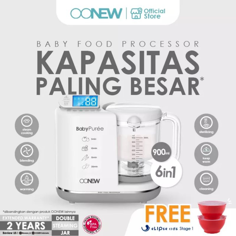 Jual OONEW Baby Purée 6in1 Food Processor Michelin Series | Shopee ...
