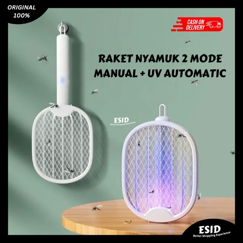 Jual Mitsui by Hannochs Raket Nyamuk with UV Trapping Light | Model ...
