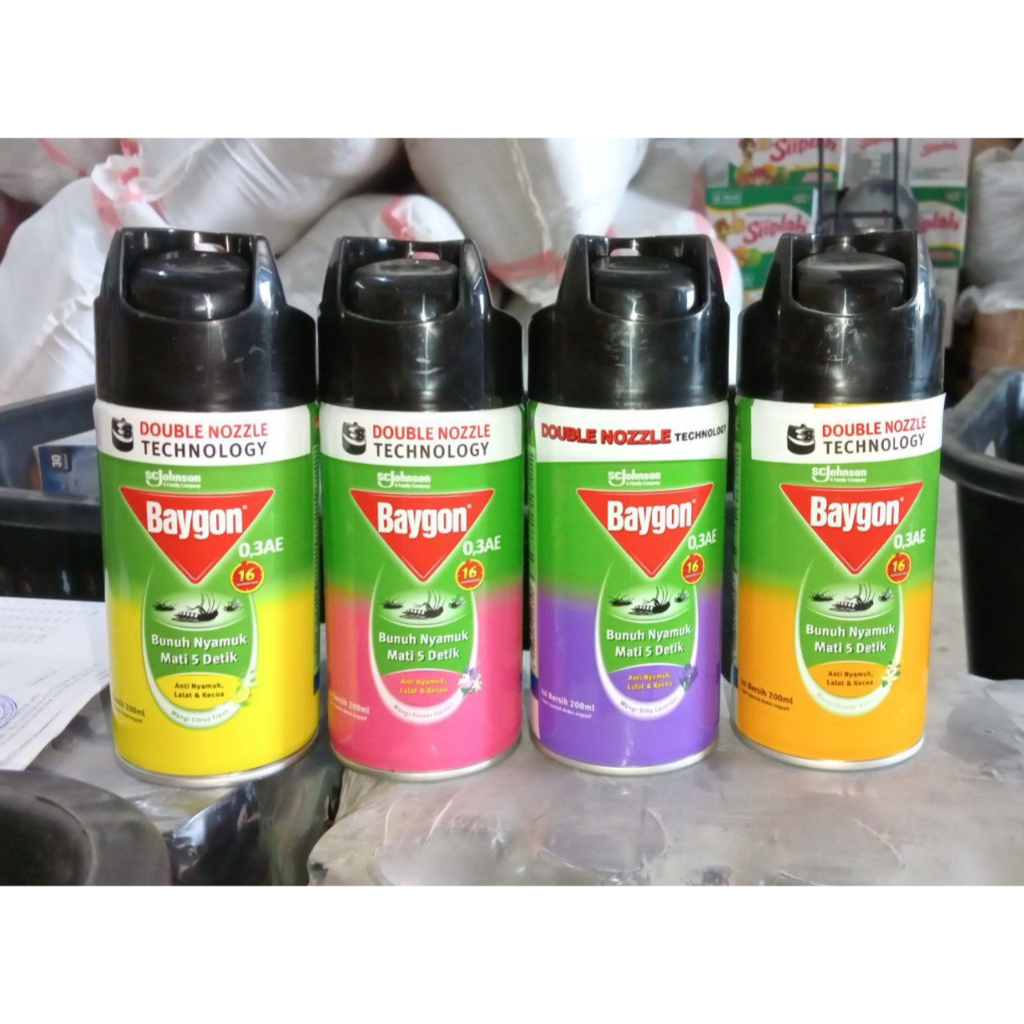 Jual [GJK] baygon obat nyamuk semprot 200ml All varian | Shopee Indonesia