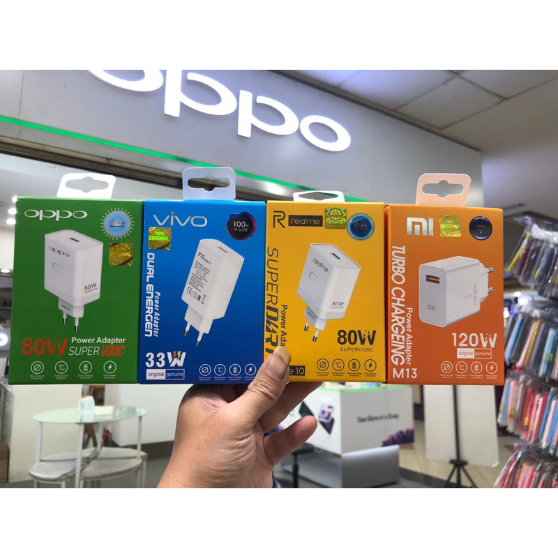 Jual BATOK / ADAPTER ORIGINAL OPPO 80W ( SUPERVOOC muncul) REALME 80W ...