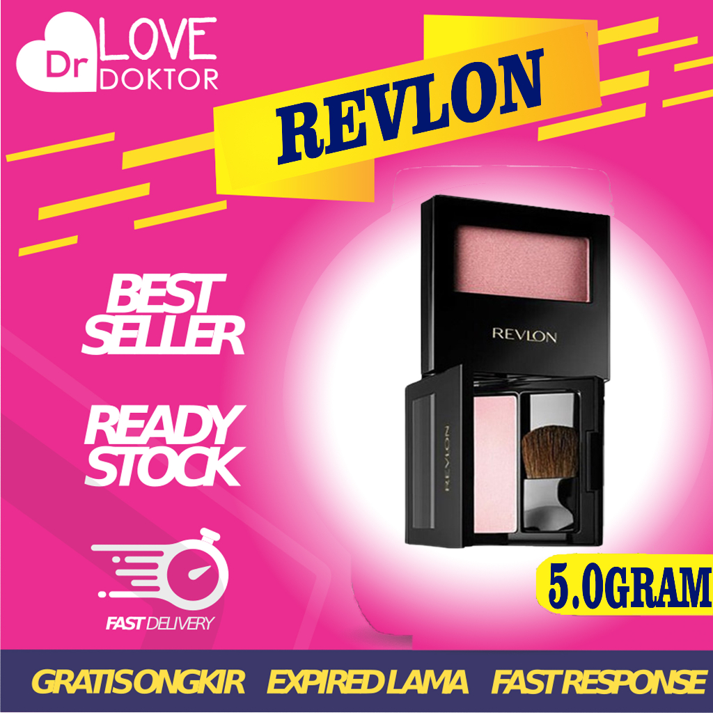Jual REVLON POWDER BLUSH WITH BRUSH BLUSH ON BLUSHON BLUSHER CHEEK ...