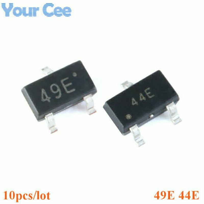 Jual 44E 49E elemen SMD Hall SS49E AH49E A3144E SOT23, sakelar Sensor tanpa sikat Motor listrik ...