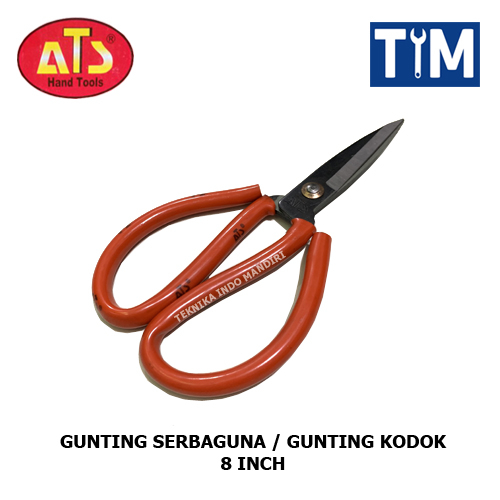 Jual ATS Gunting Kodok Serbaguna 8 INCH / Gunting Kain ATS 8" | Shopee ...