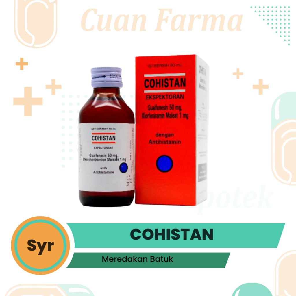Jual Cohistan Expectorant Sirup 60ml | Shopee Indonesia
