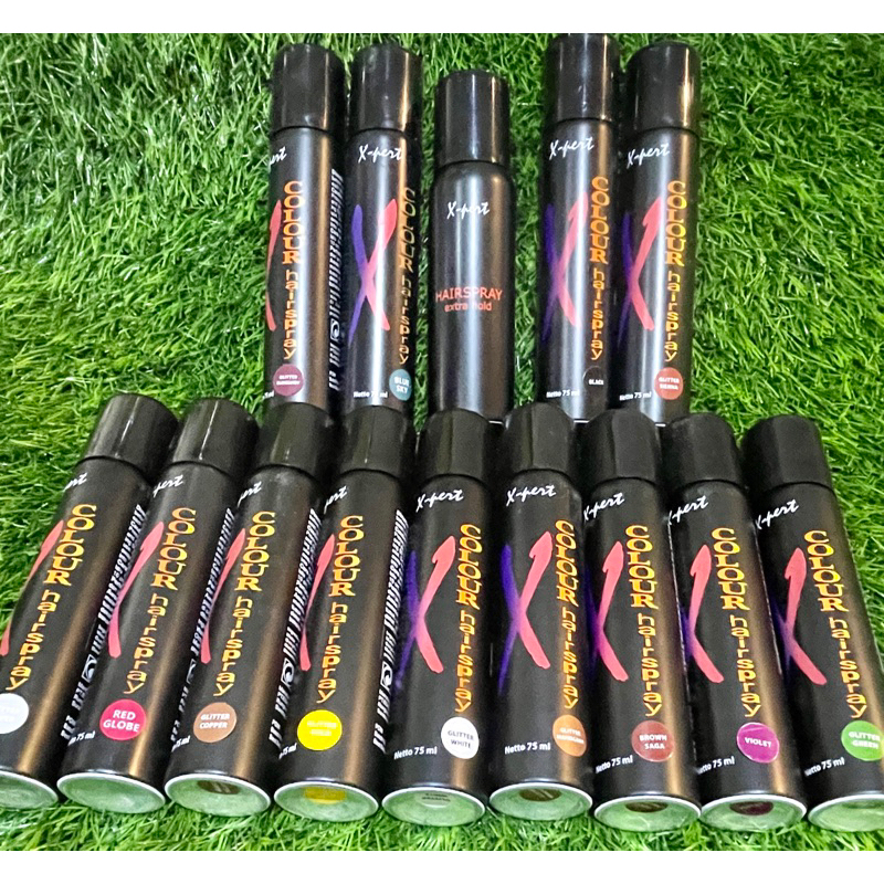 Jual Hair Spray Extra Hold X Pert Hair Sprai Warna Color Hairspray