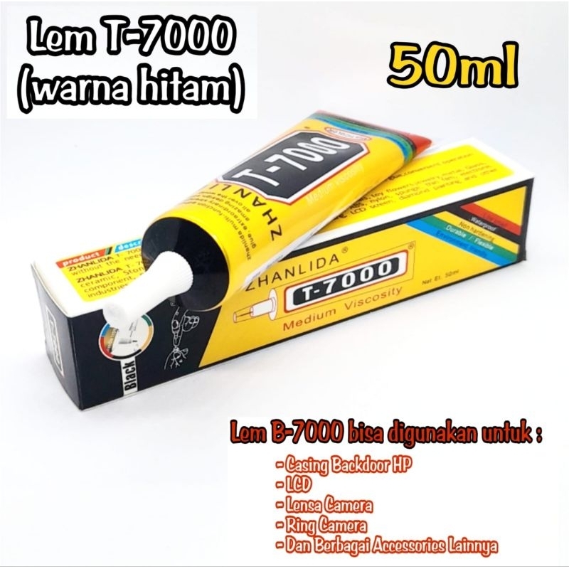 Jual Lem LCD Casing Touchscreen T-7000 Clear Hitam Putih Lem 50ML | Shopee Indonesia