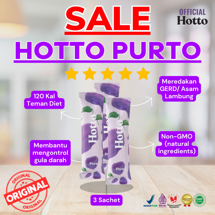 Jual Hotto Purto Multigrain Drink Sereal Oat Sweet Potato High Fiber ...