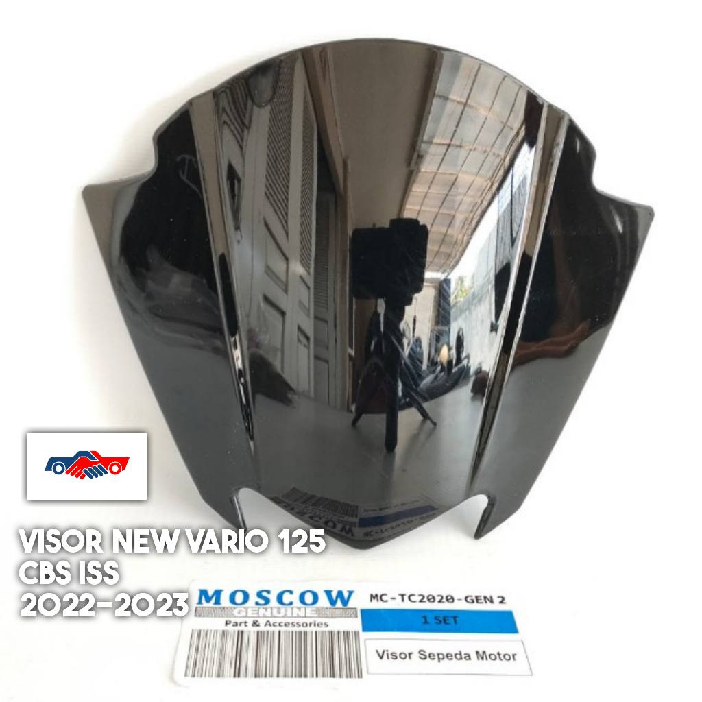 Jual visor NEW VARIO 125 2022 2023 hitam kilap | Shopee Indonesia