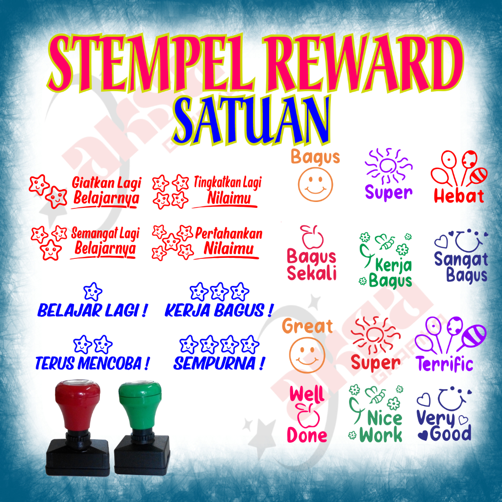 Jual Stempel Reward Cocok Untuk Penilaian Murid TK / SD ( Satuan ...