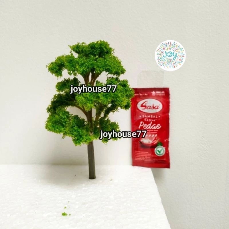Jual 1pc Miniatur Pohon Hijau 4 - 12 cm Bahan Maket Green Tree Diorama ...