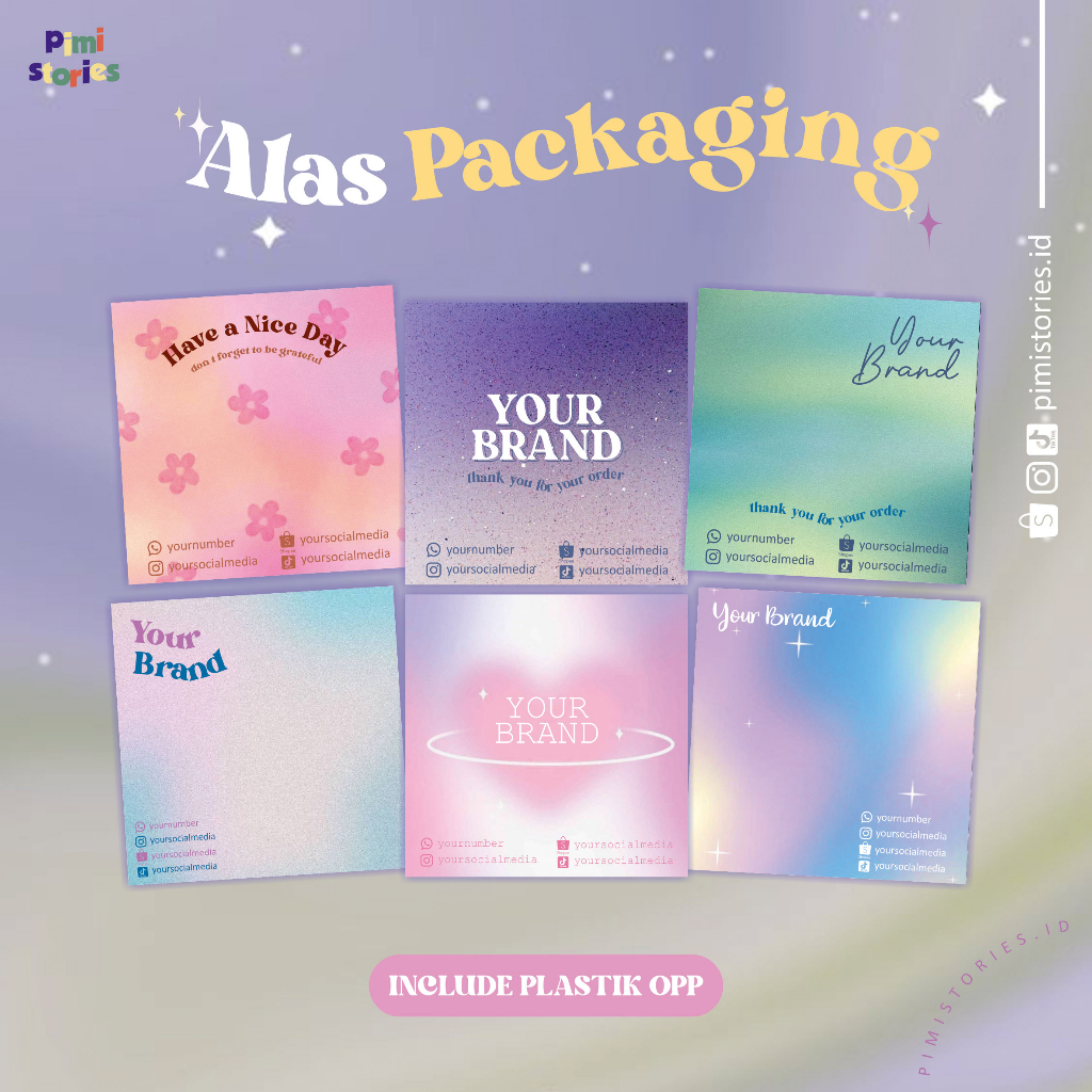 Jual [INCLUDE PLASTIK] ALAS PACKAGING ⚫ KERTAS PACKING FREEBIES ⚫ ...