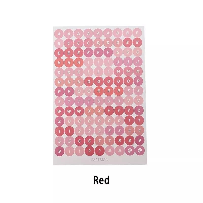 Jual Sticker Deco Alphabet Angka Untuk Journaling Number Aesthetic ...