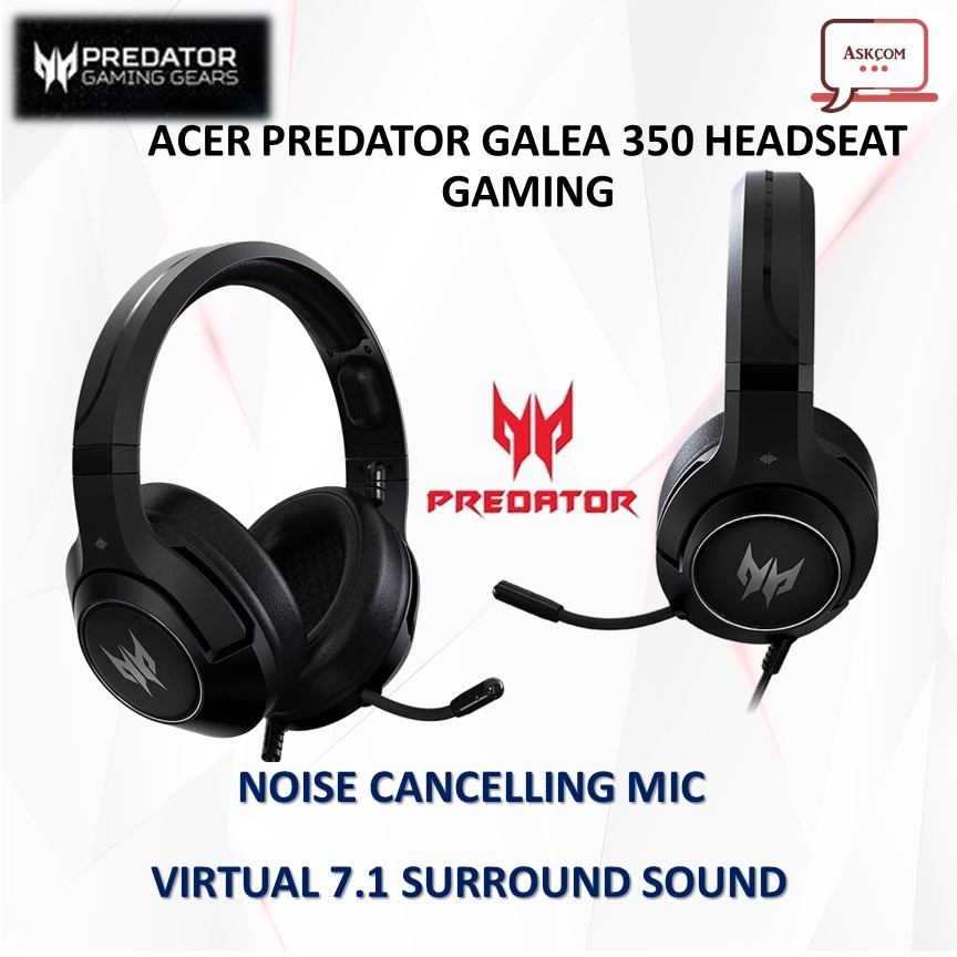 Jual Predator Galea 350 Headset Gaming/HeadPhone Gaming Predator USB ...