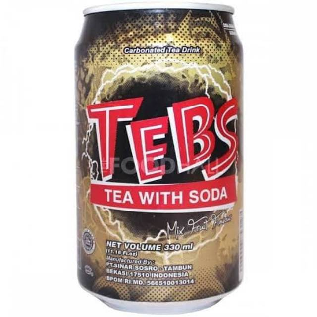 Jual Tebs soda sosro can 318 ml 1 dus per Pcs | Shopee Indonesia