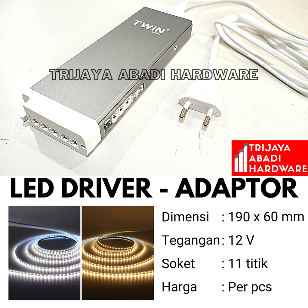 Jual Adaptor LED Driver Smart System 12V 60W Power Lampu Kabinet Lemari ...