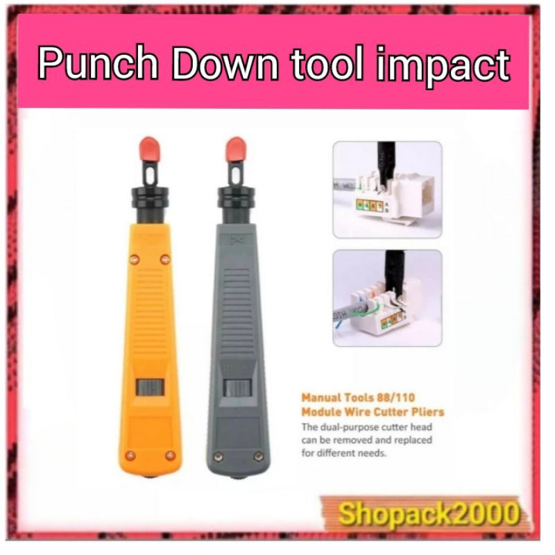 Jual IMPACT AND PUNCH DOWN TOOL 110 NETWORKING PUNC DOWN TOOL KIT ...