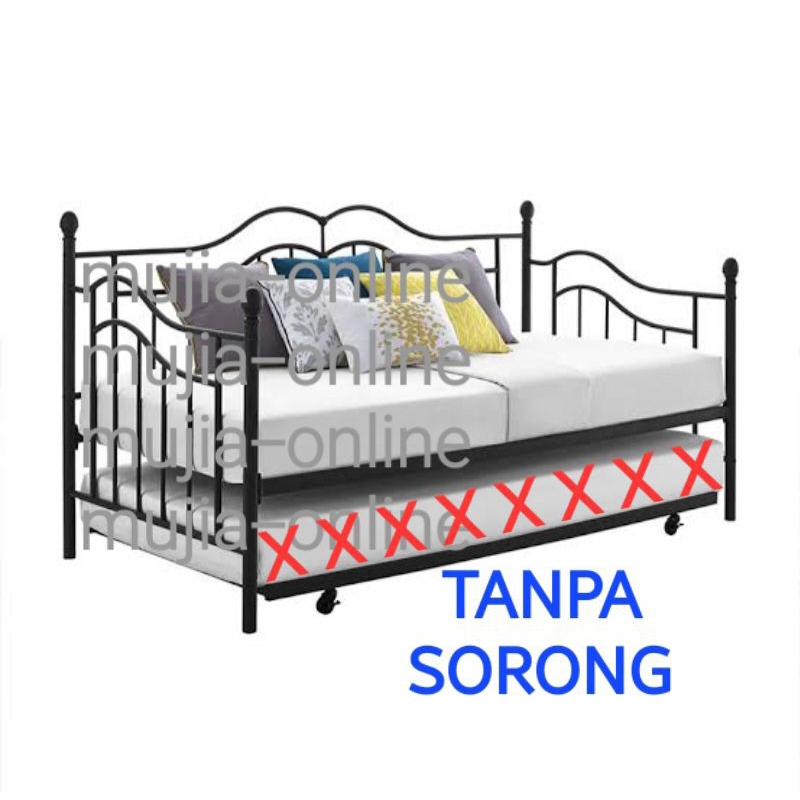 Jual Ranjang Sofa Bed Night Day Besi Costum Ukuran Single Desain ...