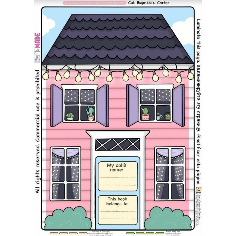 Jual PAPER DOLL HOUSE FOR BLOGGER (DIY) MAINAN EDUKASI ANAK IN QUIET ...