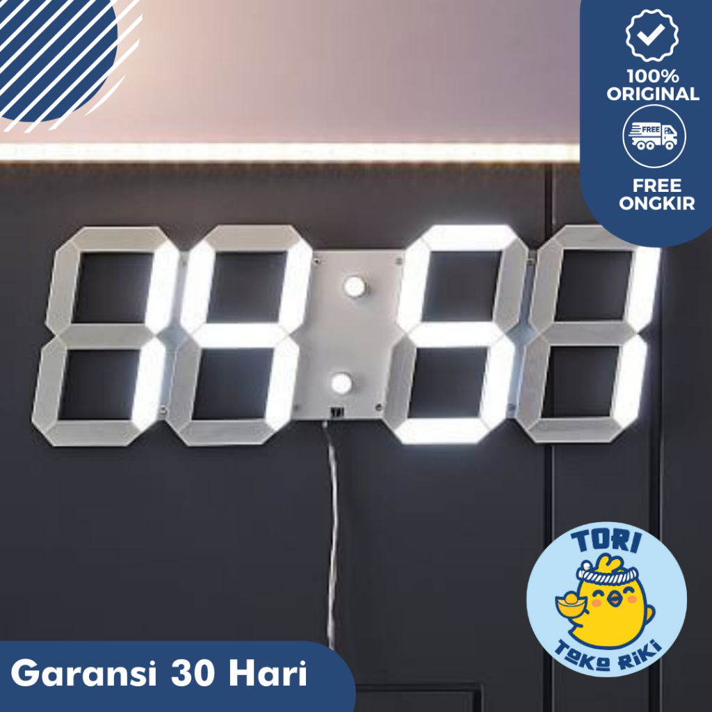 Jual Jam Dinding Digital 3D Clock LED Meja | Shopee Indonesia