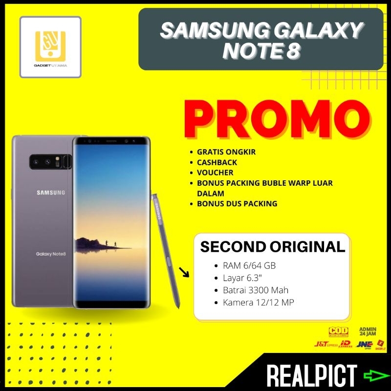 Jual Samsung Galaxy Note 8 6/64 Dual Sim Original SEIN Spen (SECOND ...