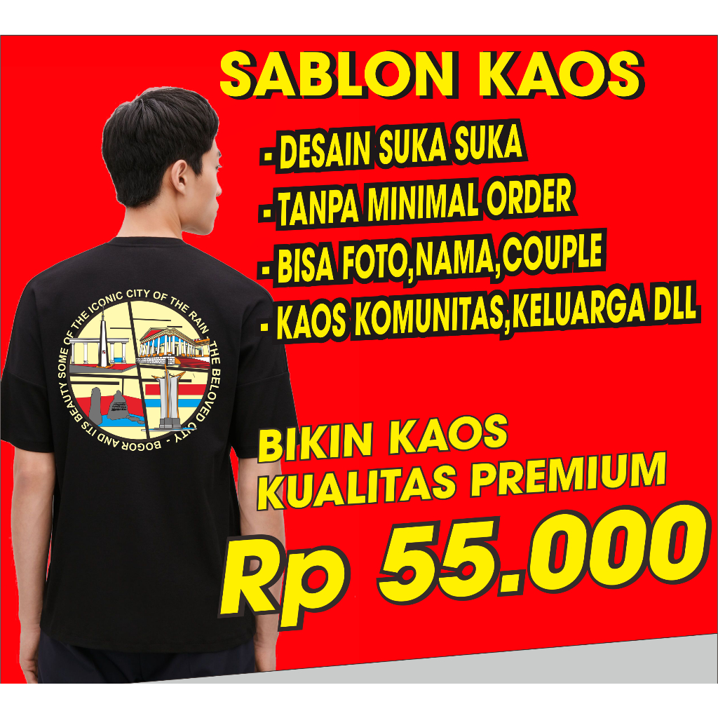 Jual SABLON KAOS SATUAN LUSINAN | Shopee Indonesia
