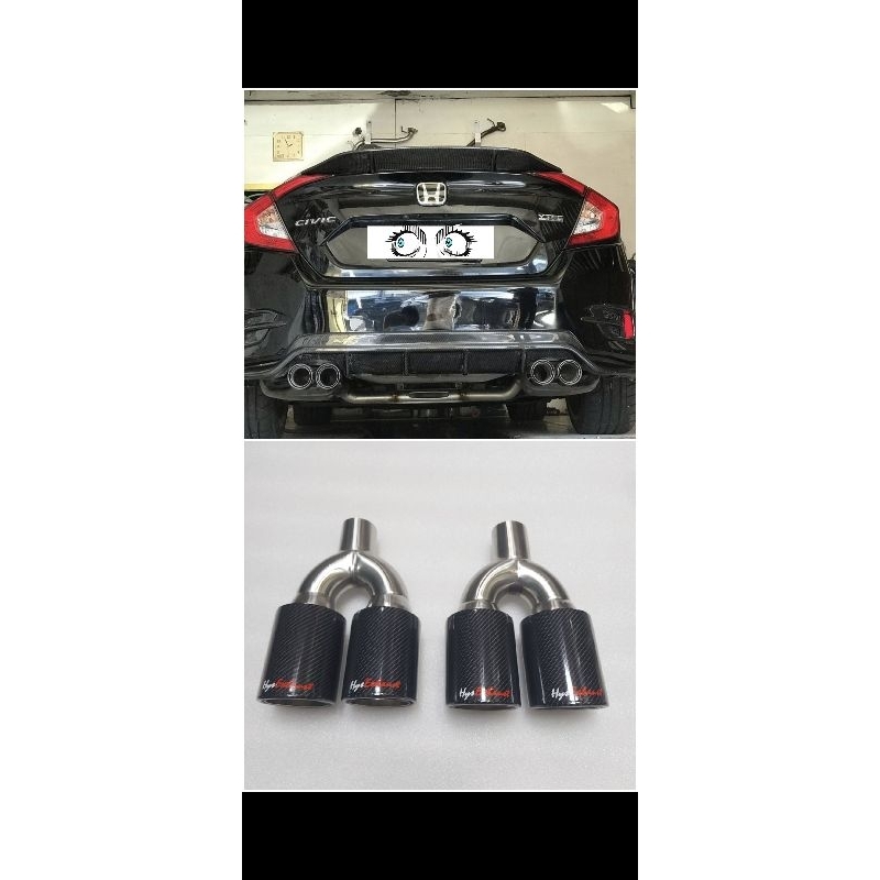Jual Muffler Tip Custom Honda Civic Turbo Tailpipe Custom Honda Civic ...