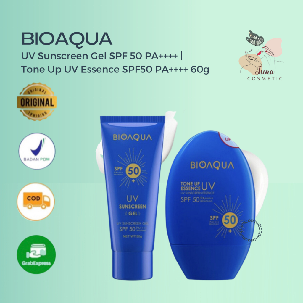 Jual BIOAQUA UV Sunscreen SPF 50 PA++++ 60g Sunscreen Essence Tabir Surya Pelembab Dan Anti ...