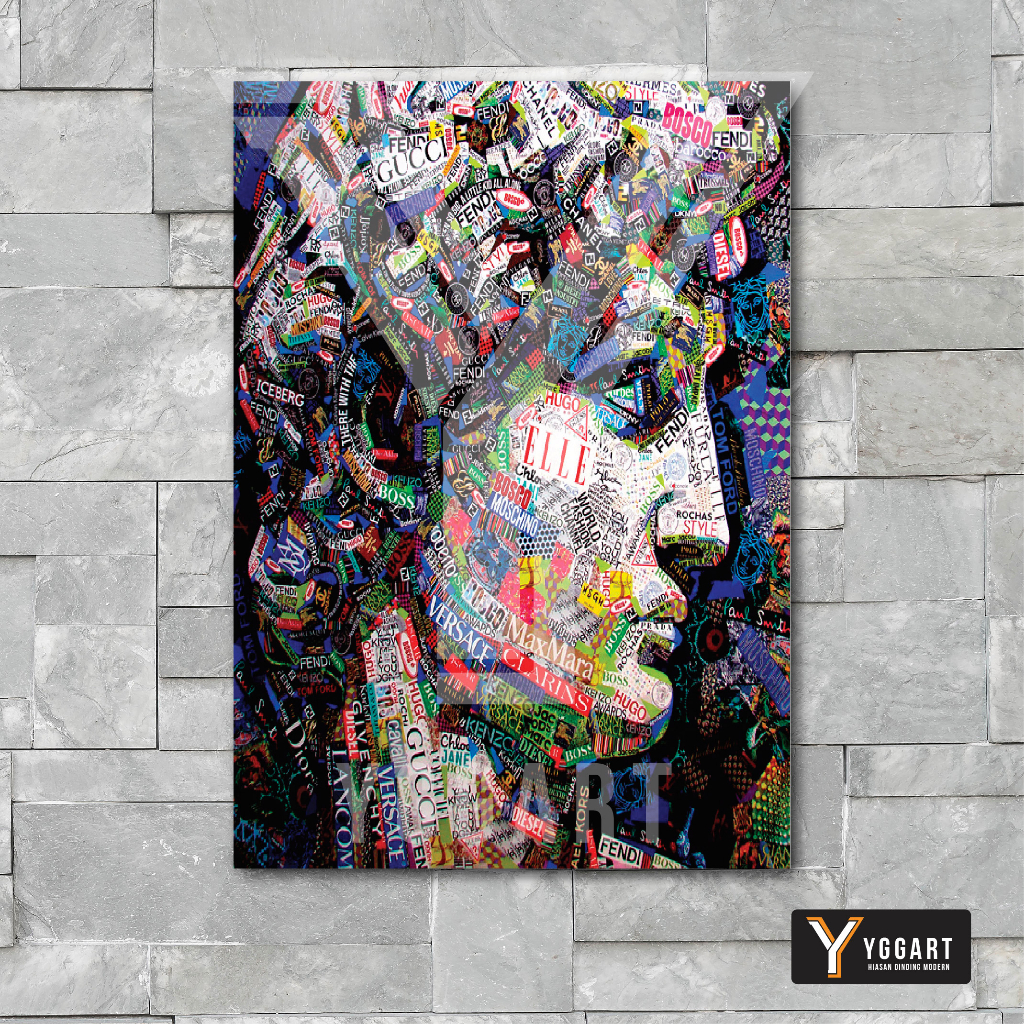 Jual Poster Kayu ABSTRAK POP ART tokoh Dekorasi Kamar 20 x 30 CM ...