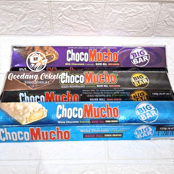 Jual Choco Mucho ChocoMucho Big Bar Milk White Dark Chocolate 125g ...