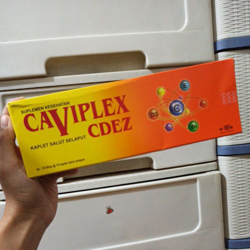 Jual Caviplex CDEZ strip 10 kaplet multivitamin suplemen | Shopee Indonesia